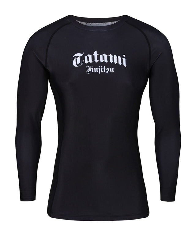 T-Shirt De Compression Tatami Fightwear Gothic Manches Longues - Noir ...