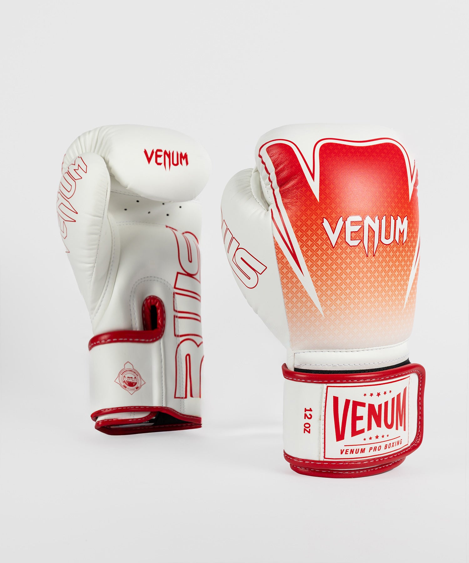 Gants de Boxe Venum x RWS 2.0 – Blanc/Rouge – Dragon Bleu