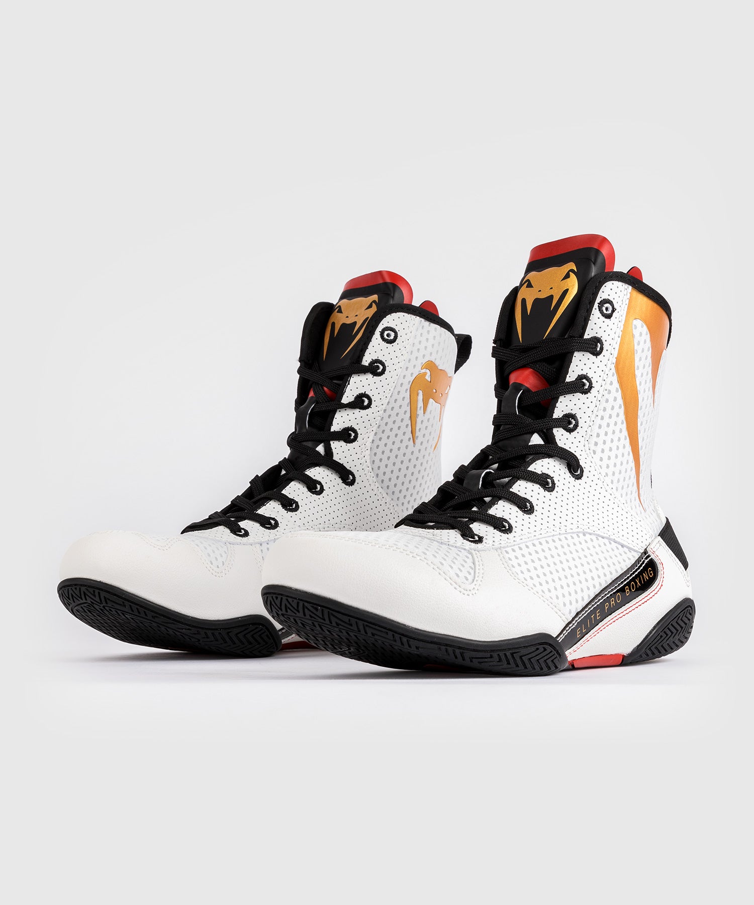 Venum Elite Boxing Shoes - Ice /Gold – Dragon Bleu