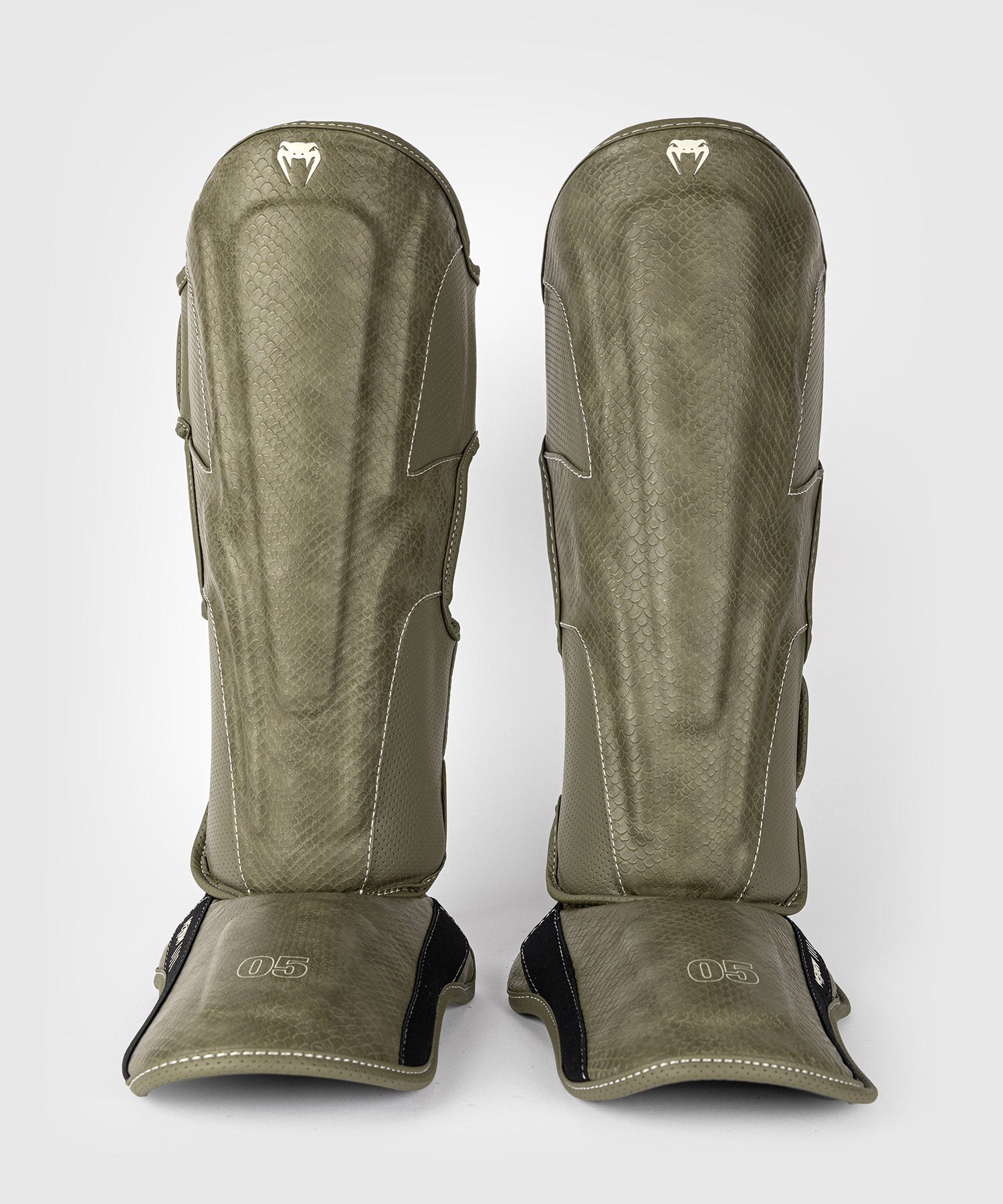 Venum Impact Evo Scales Shin Guards - Army Green – Dragon Bleu